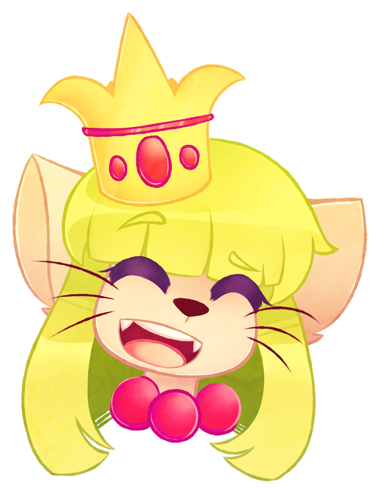 The Big Imageboard Tbib Anthro Blonde Hair Crown Eyes Closed Fangs