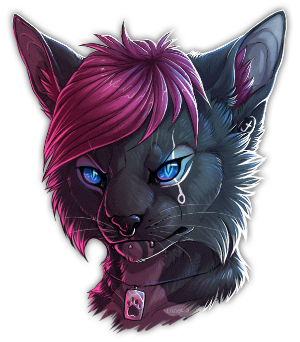 The Big ImageBoard (TBIB) - alpha channel ambiguous gender anthro facial piercing fangs felid ...