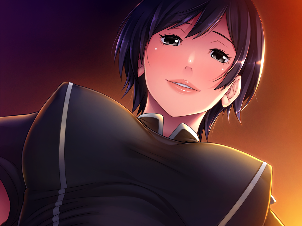 The Big Imageboard Tbib Black Clothes Black Eyes Blush Breasts