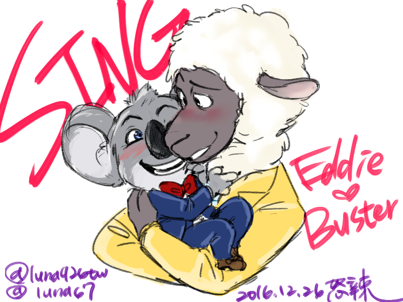The Big Imageboard Tbib 2016 43 Anthro Blue Eyes Blush Bovid Bow Feature Bow Tie Buster