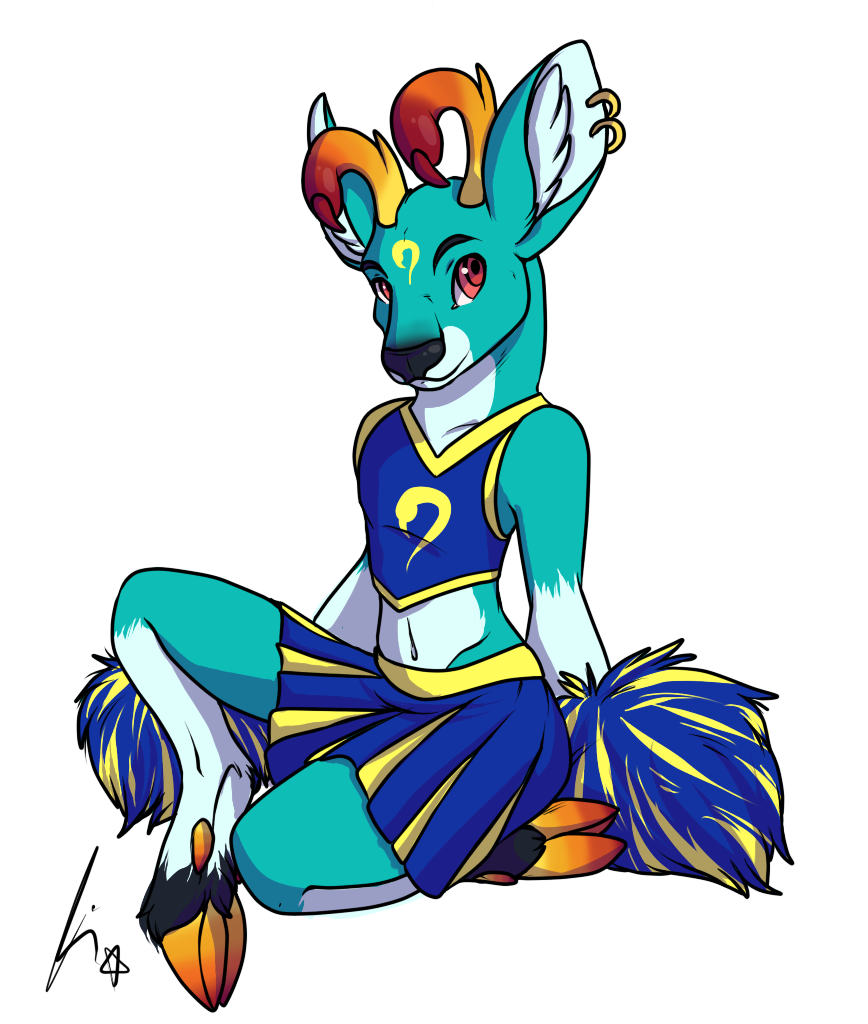 The Big Imageboard Tbib Anthro Antlers Apes Cervine Cheerleader
