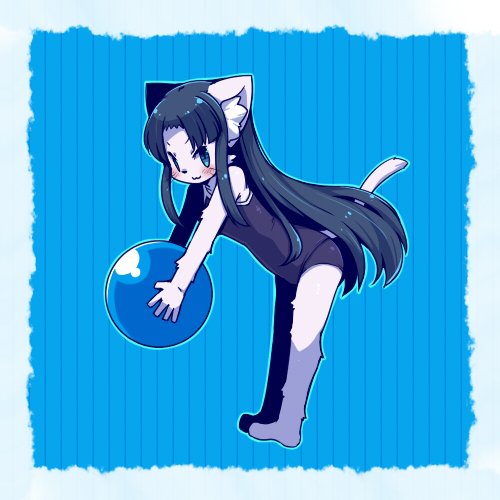 The Big Imageboard Tbib Artist Reuqest Black Hair Blue Eyes Cat