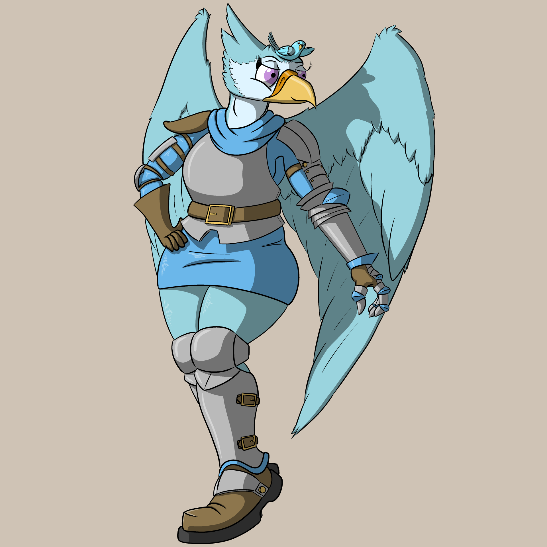 The Big ImageBoard (TBIB) - 1:1 anthro armor avian avian (starbound) beak behold my girth belt ...