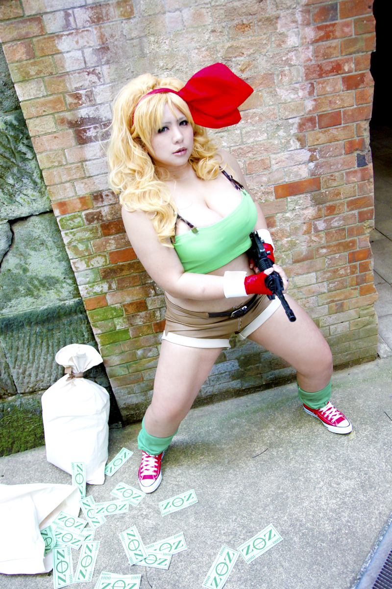The Big ImageBoard (TBIB) - 1girl asian blonde hair breasts chouzuki maryou cleavage cosplay ...