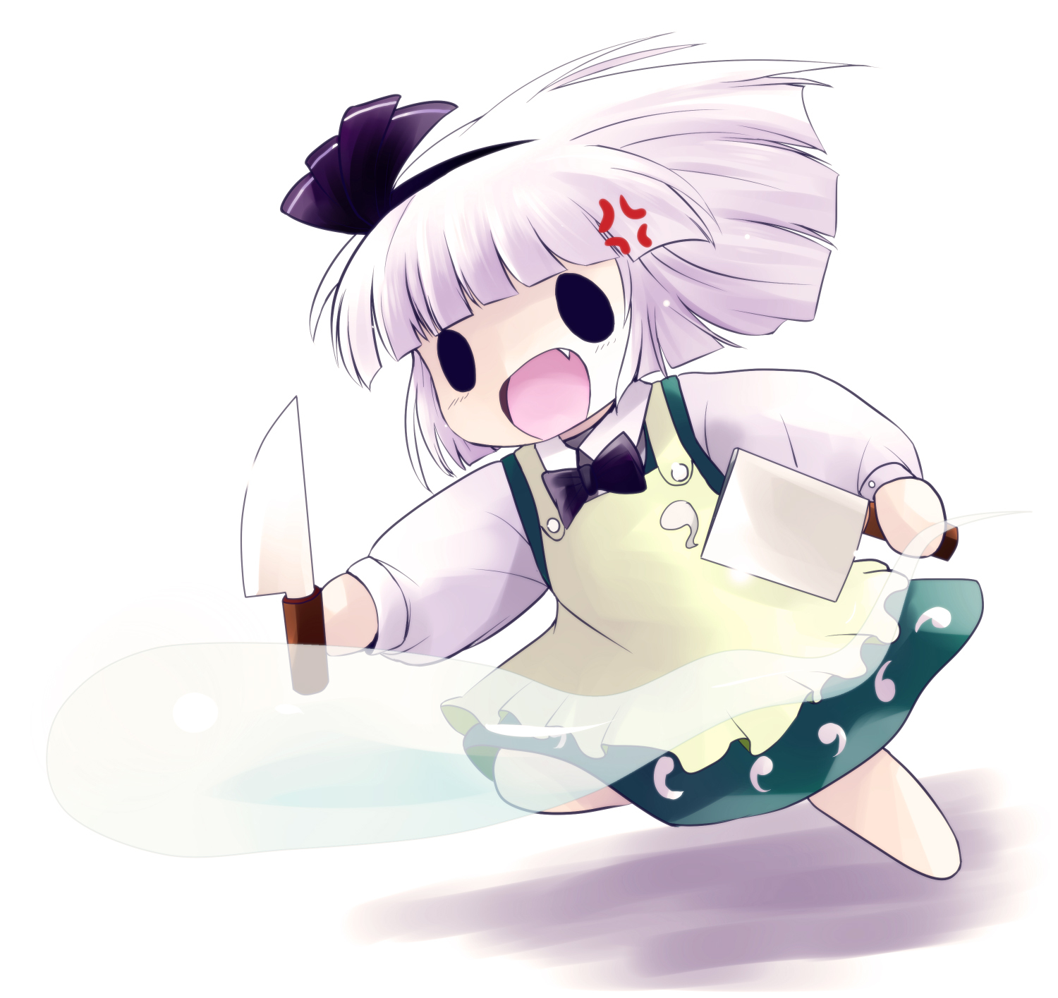 The Big ImageBoard (TBIB) - 1girl anger vein angry apron black hairband ...