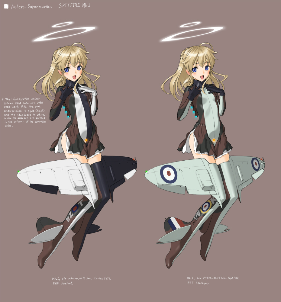The Big ImageBoard (TBIB) - aircraft airplane bad id bad pixiv id blonde hair blue eyes english ...