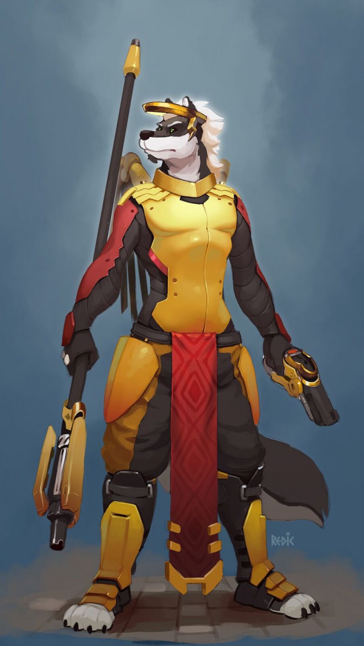 The Big ImageBoard (TBIB) - 2016 4 toes anthro armor beard black claws ...
