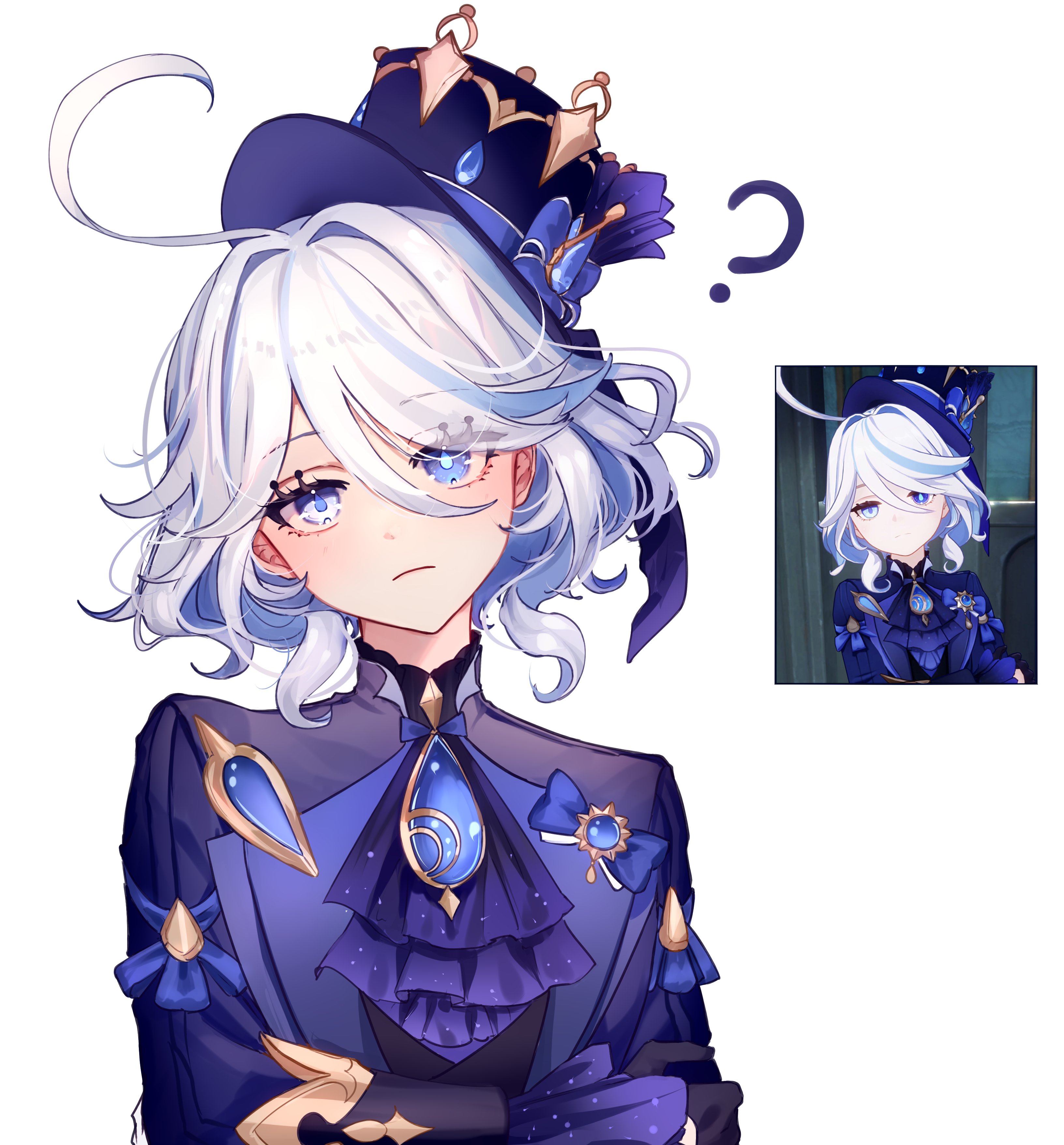 The Big ImageBoard (TBIB) - 1girl ? absurdres abyss of alyss ahoge ascot blue ascot blue eyes ...