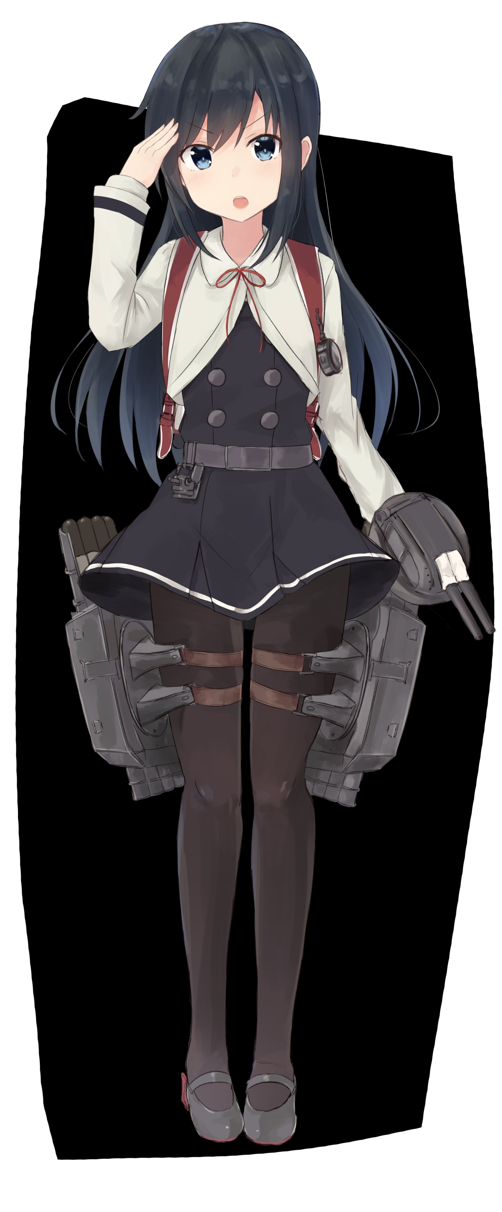 The Big ImageBoard (TBIB) - 1girl :o absurdres asashio (kancolle) asashio kai ni (kancolle) belt ...