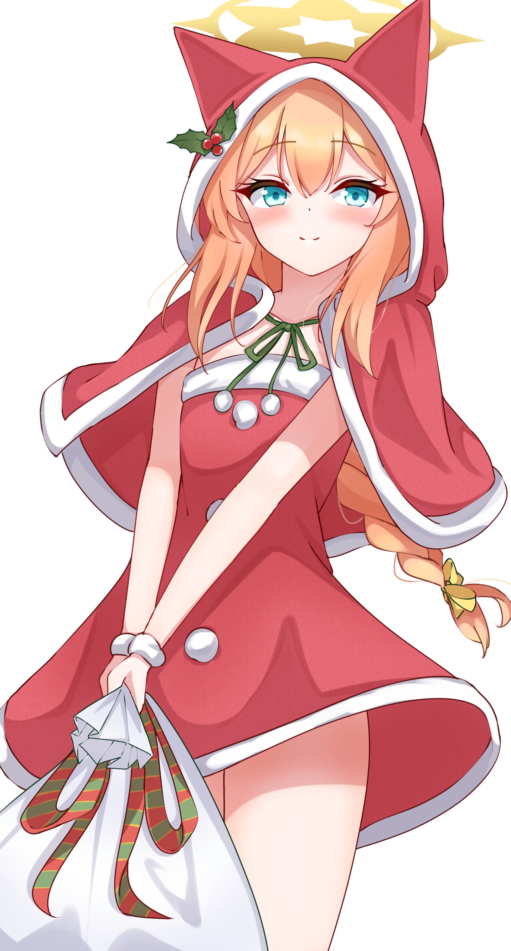 The Big ImageBoard (TBIB) - 1girl absurdres animal ear hood animal ears bag blue archive blue ...