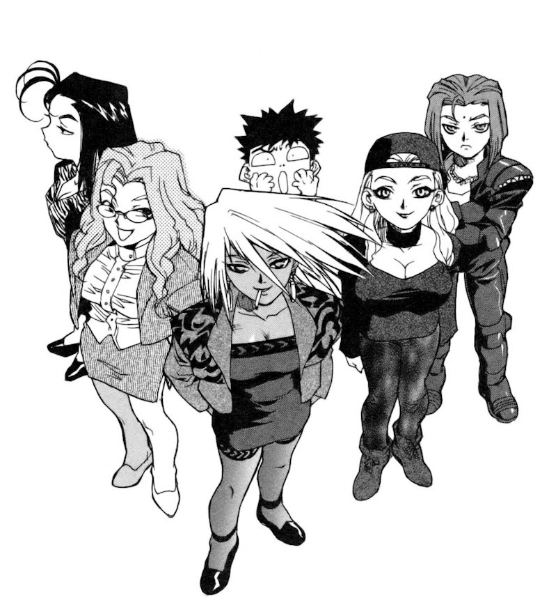 The Big ImageBoard (TBIB) - 1boy 5girls bizen sayoko black hair ...