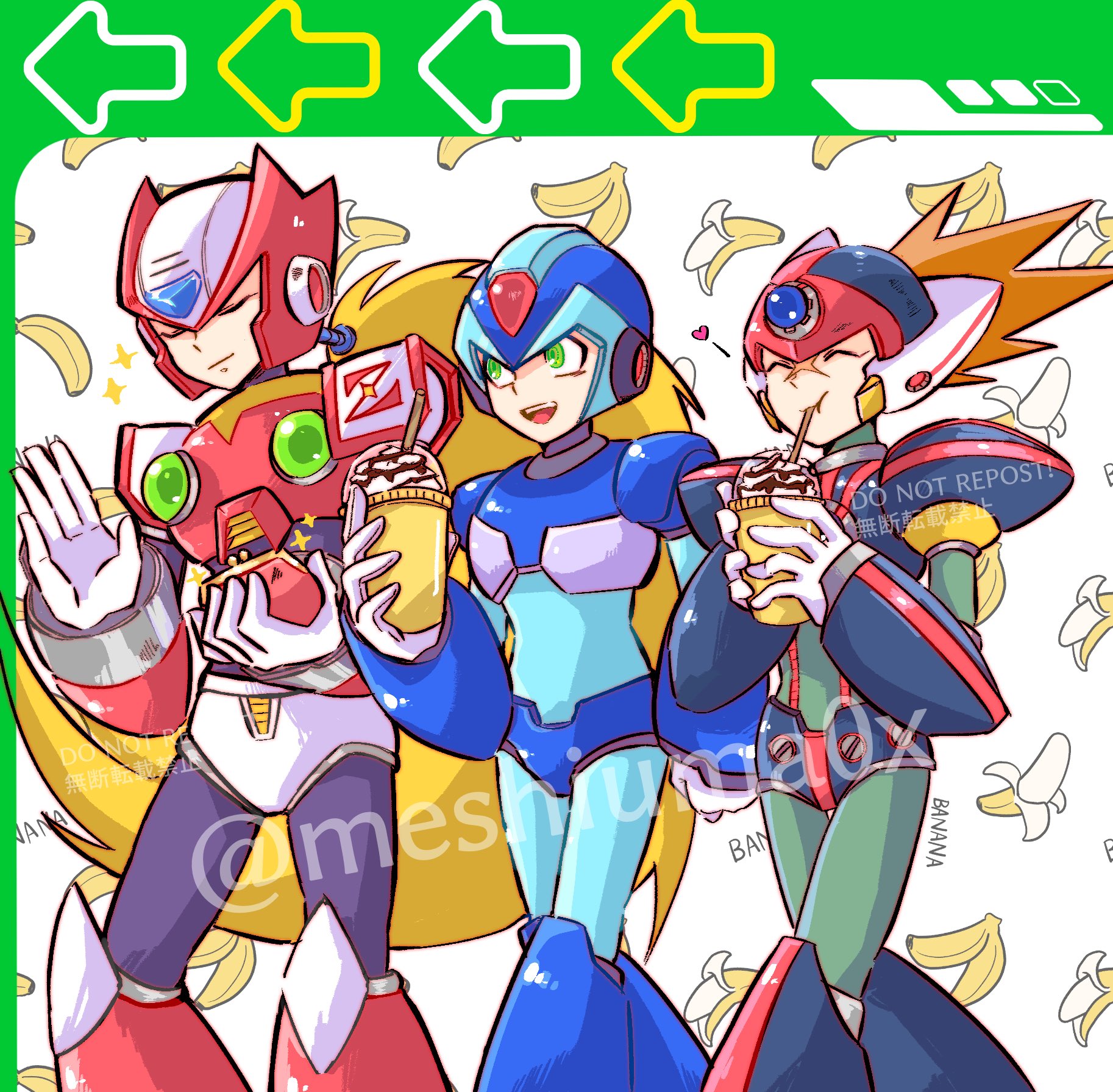 The Big ImageBoard (TBIB) - 3boys android armor axl (mega man) banana ...
