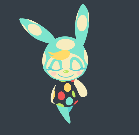 The Big ImageBoard (TBIB) - animal crossing animated anthro black background blonde hair blush ...