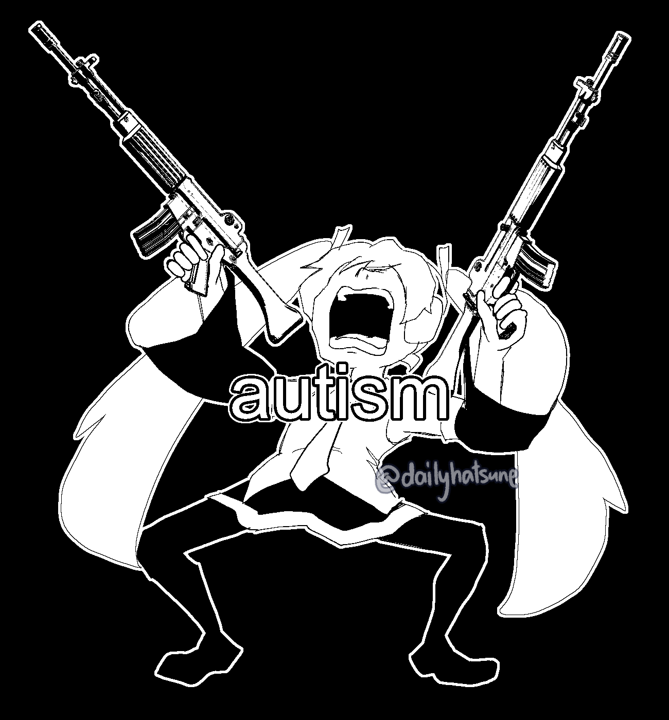 The Big ImageBoard (TBIB) - 1girl artist name autism black background boots collared shirt ...