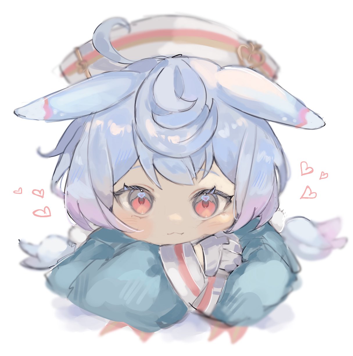 The Big ImageBoard (TBIB) - 1girl aqua shirt aroha252538 blue hair blush cheek bulge genshin ...