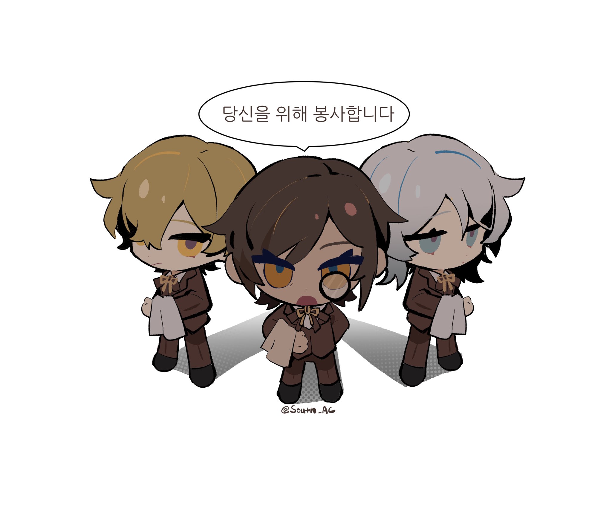 The Big ImageBoard (TBIB) - 1girl 2girls blonde hair brown hair brown ...