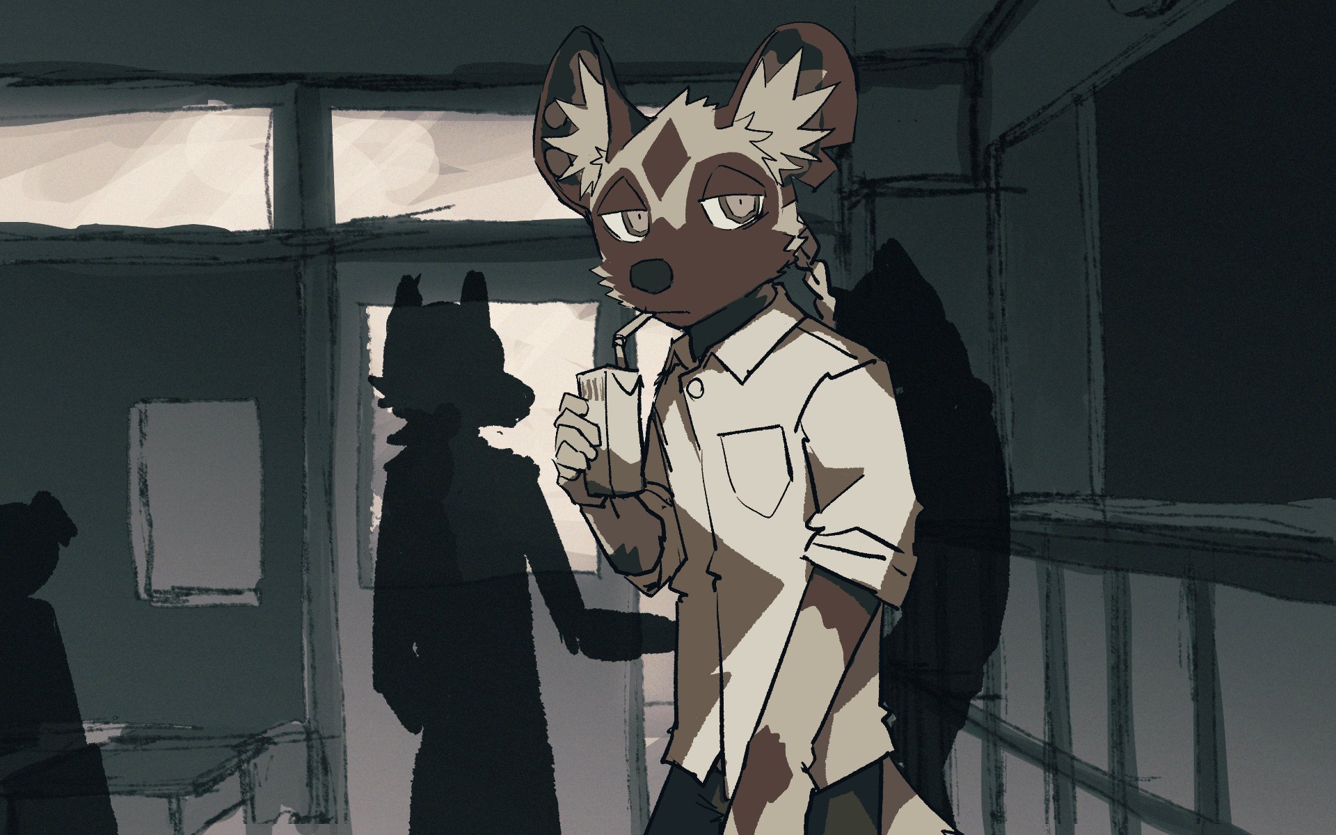 The Big Imageboard Tbib 16 10 2024 Anthro Biped Drinking Hi Res