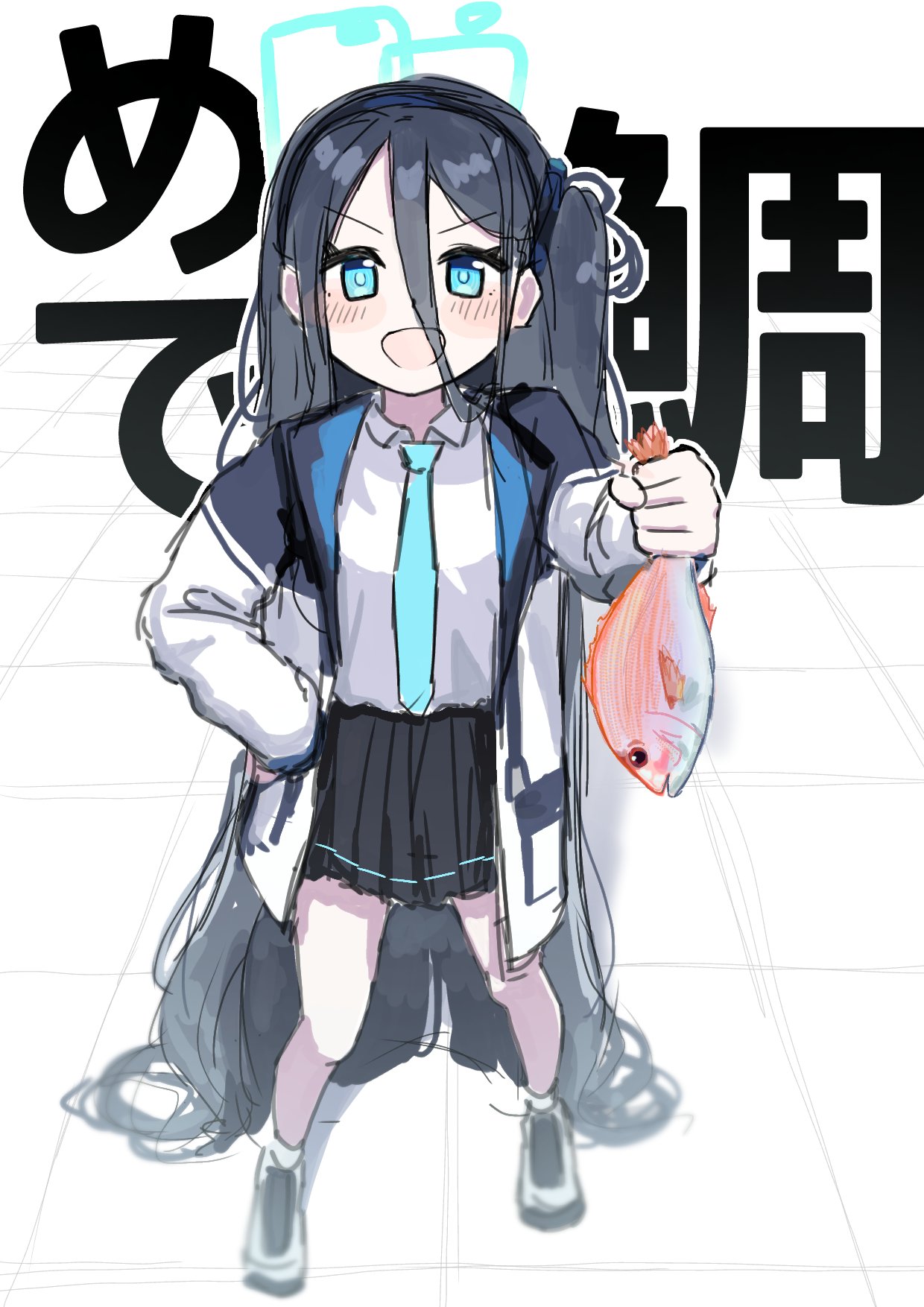 The Big ImageBoard (TBIB) - 1girl animal aris (blue archive) black hair black hairband blue ...