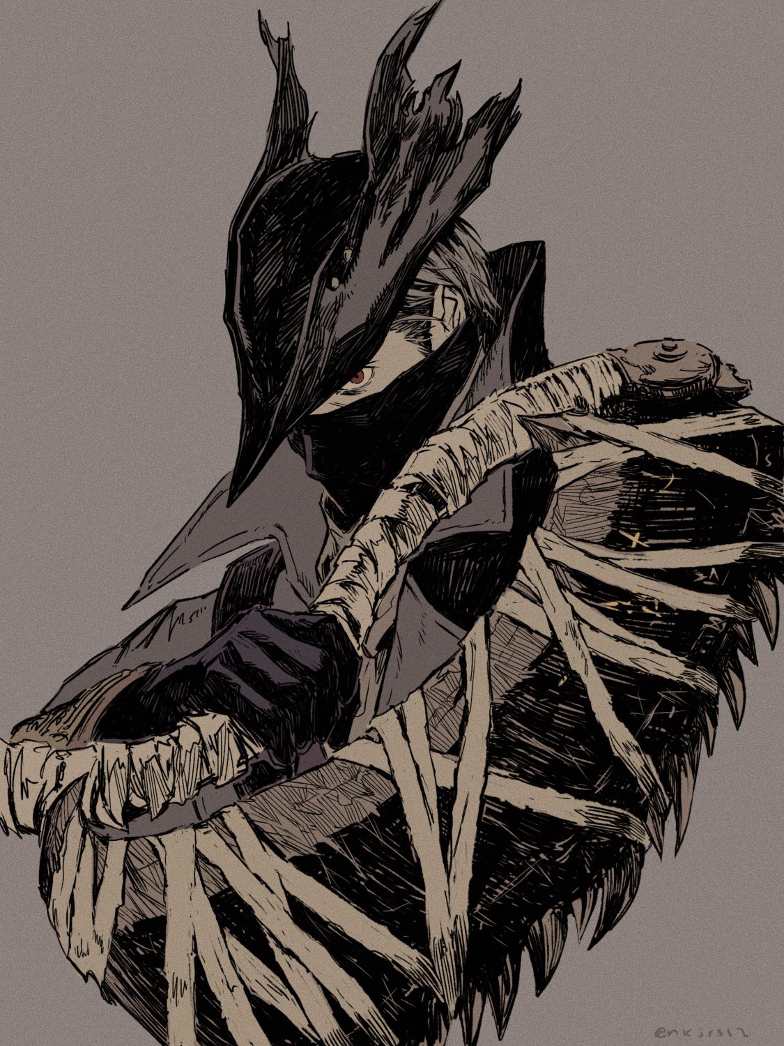 The Big ImageBoard (TBIB) - 1boy artist name black gloves black hat ...