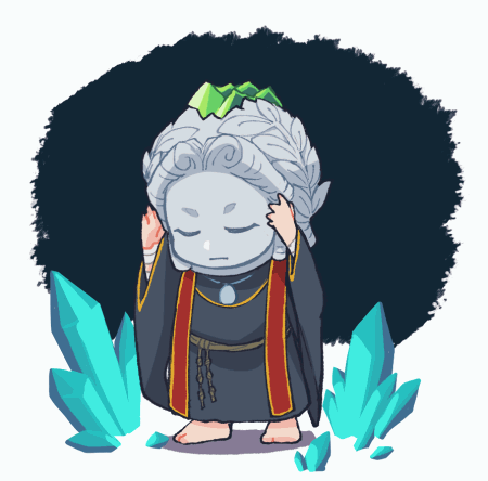 The Big ImageBoard (TBIB) - 1girl animated animated gif blue robe chibi ...