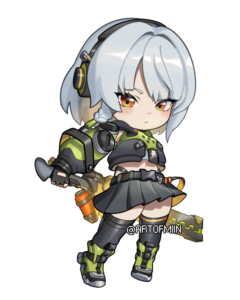 The Big ImageBoard (TBIB) - 1girl anby demara artofmiin black jacket ...