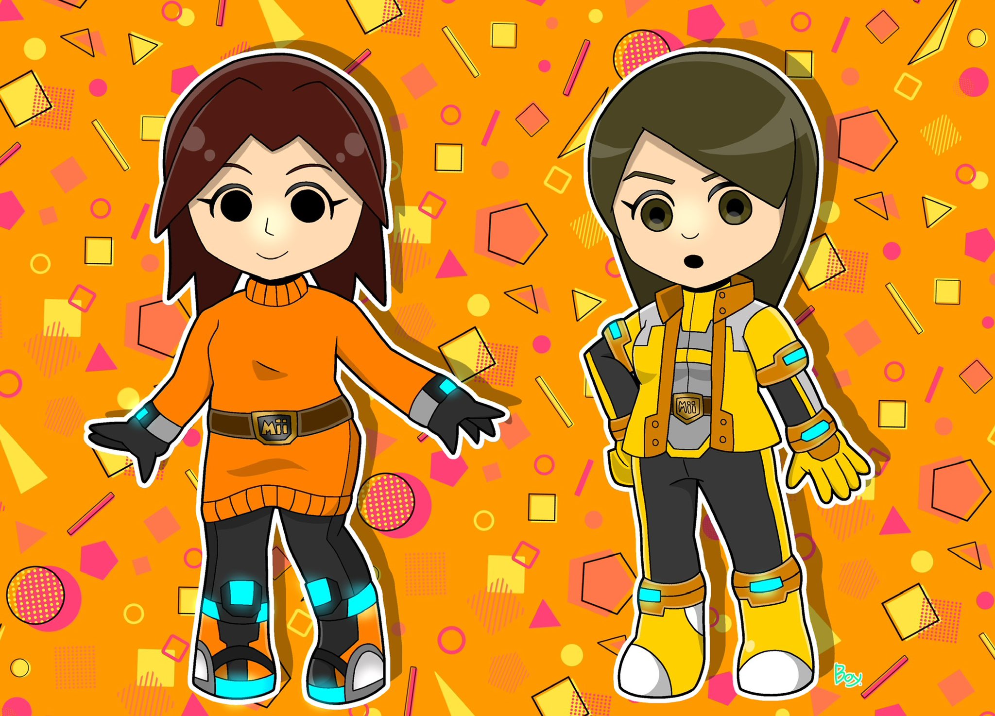 The Big ImageBoard (TBIB) - 2girls belt black gloves black pants boots ...