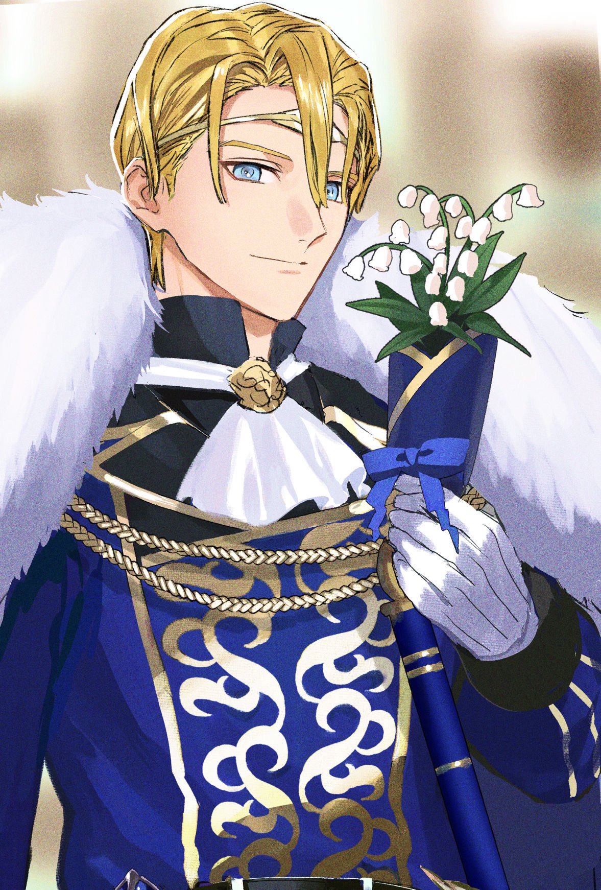 The Big ImageBoard (TBIB) - 1boy ascot blonde hair blue cape blue coat blue eyes blue ribbon ...