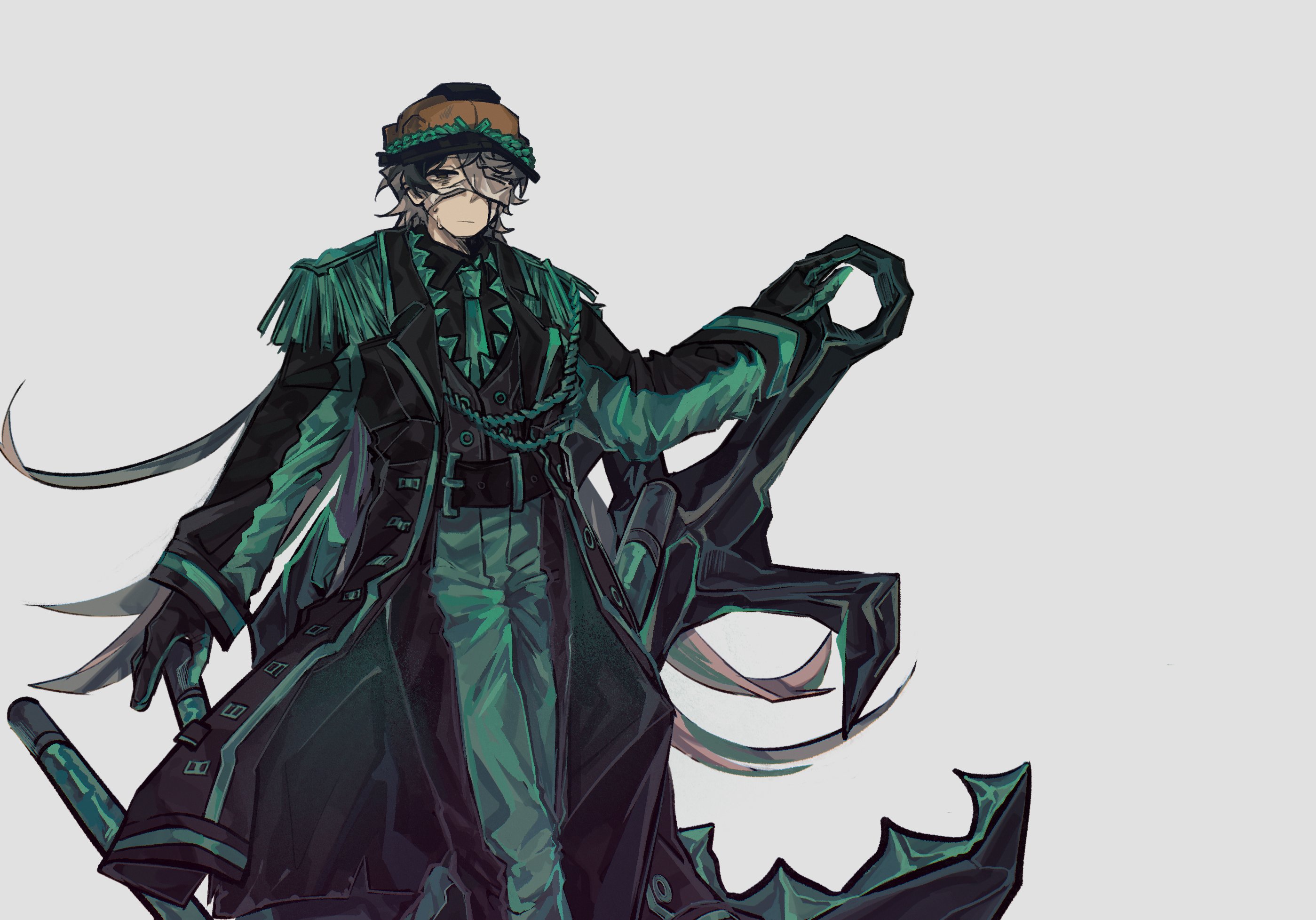 The Big ImageBoard (TBIB) - 1boy anchor aqua necktie aqua pants belt bi qian79294 black belt ...