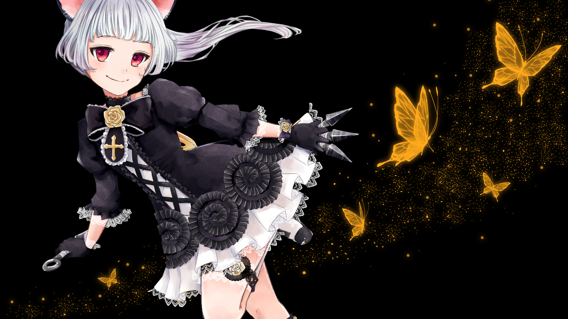 The Big ImageBoard (TBIB) - animal ears artist request black background ...