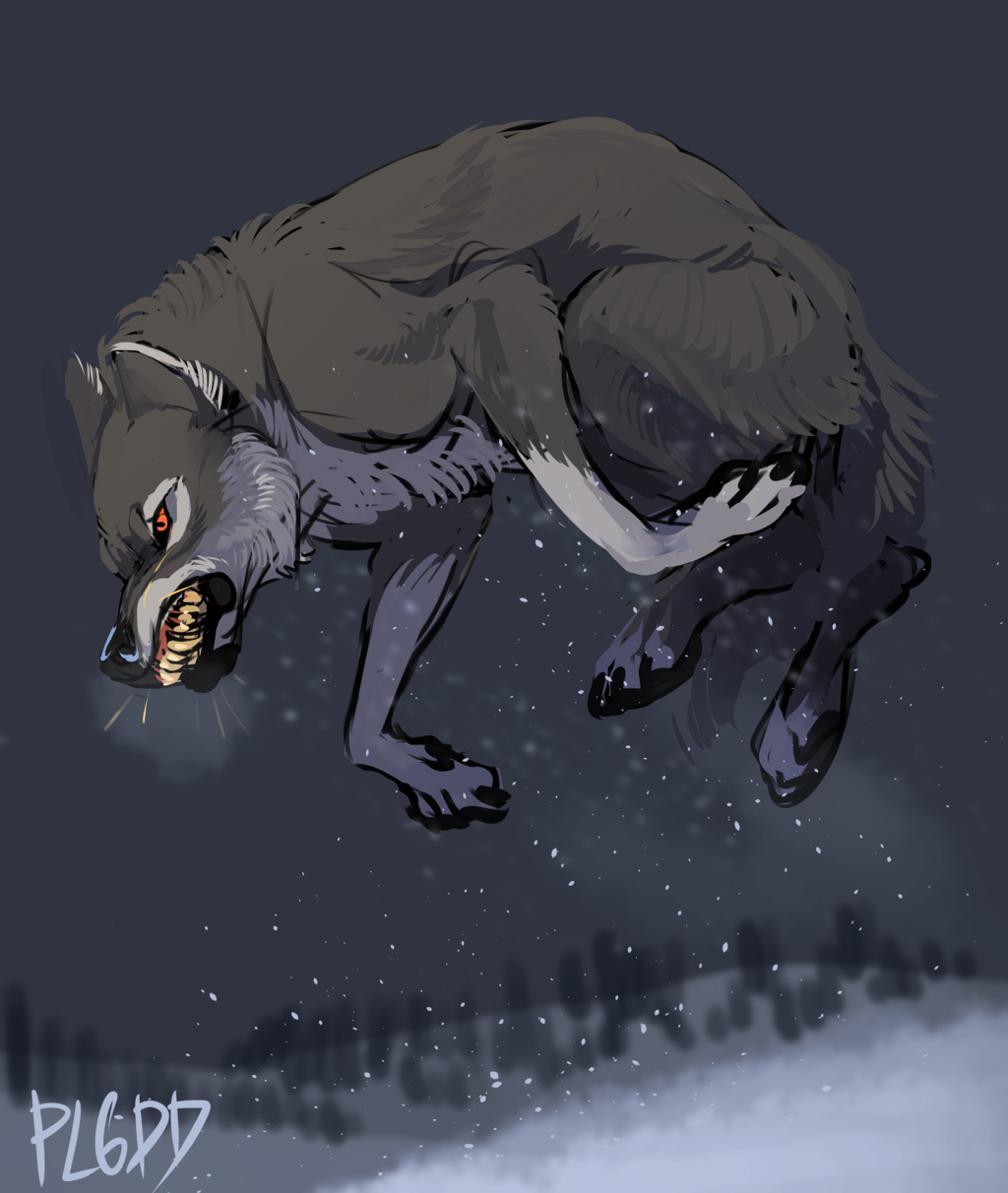 The Big ImageBoard (TBIB) - ambiguous gender canid canine fangs feral fur hi res mammal plgdd ...