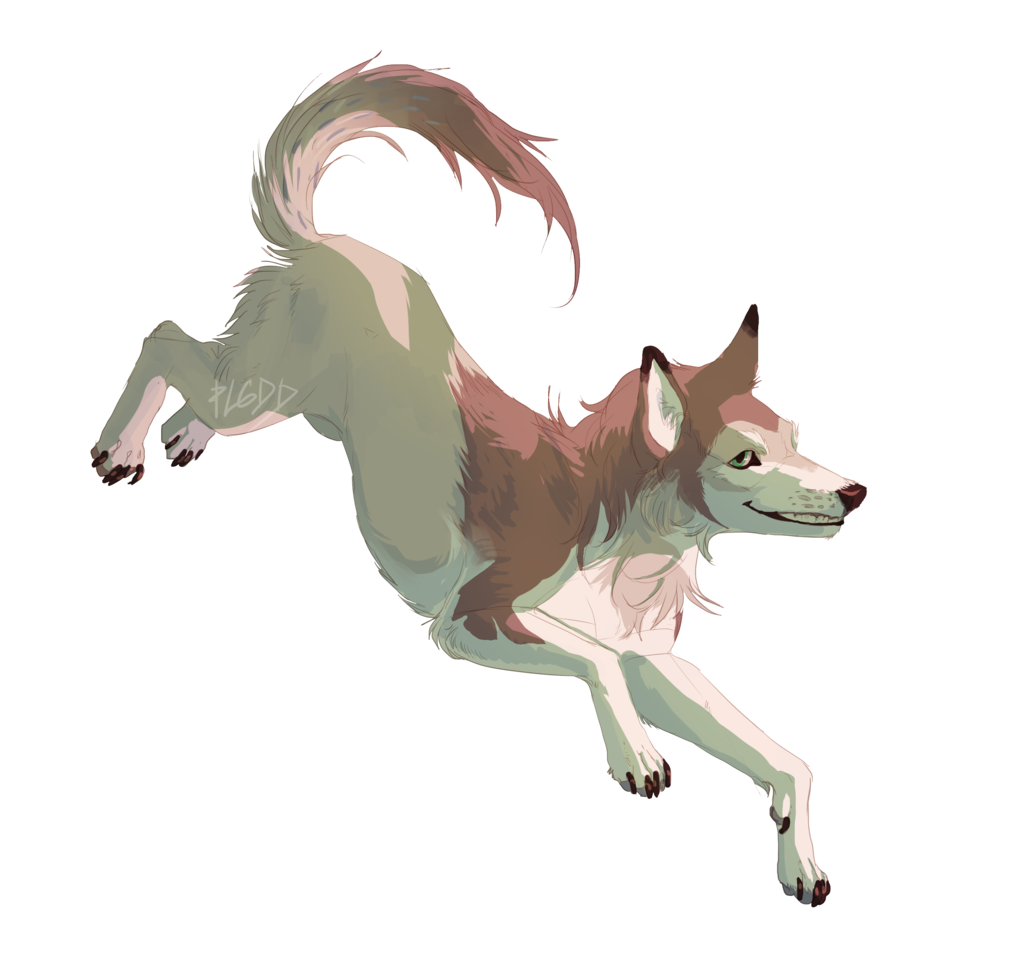 The Big ImageBoard (TBIB) - alpha channel ambiguous gender canid canine feral fur looking at ...