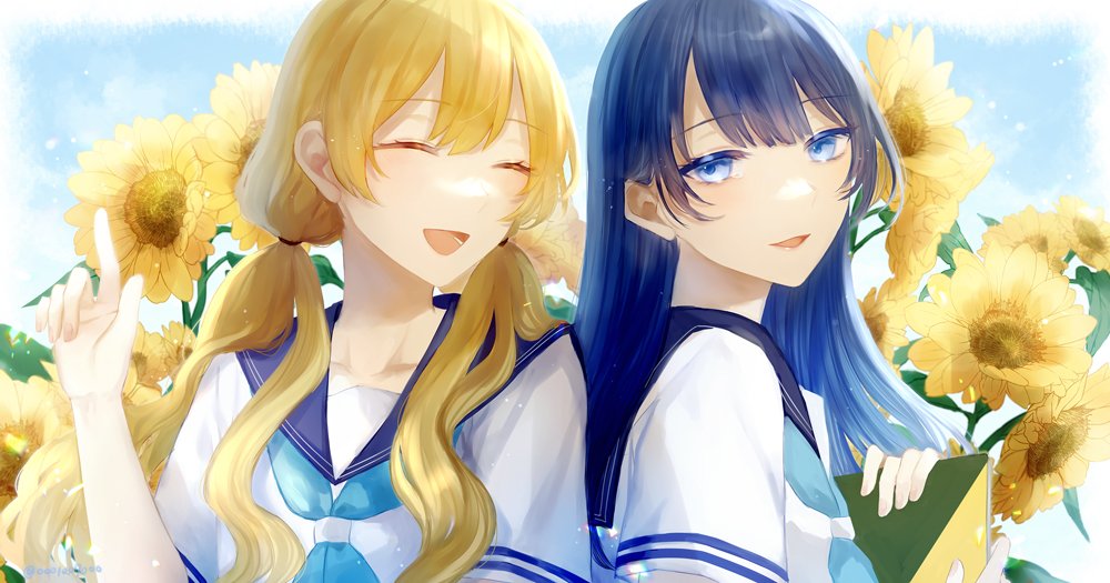 The Big ImageBoard (TBIB) - 2girls ^ ^ ado (utaite) aoi (ado) blonde ...