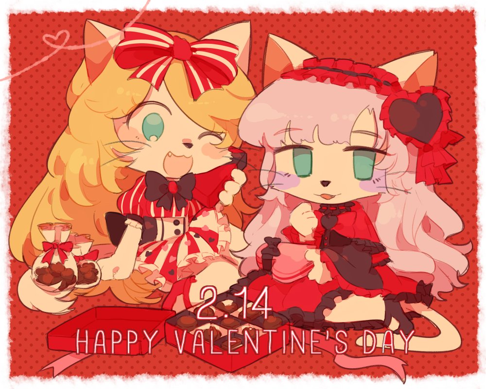 The Big Imageboard Tbib 2girls Artist Request Blonde Hair Cat Furry