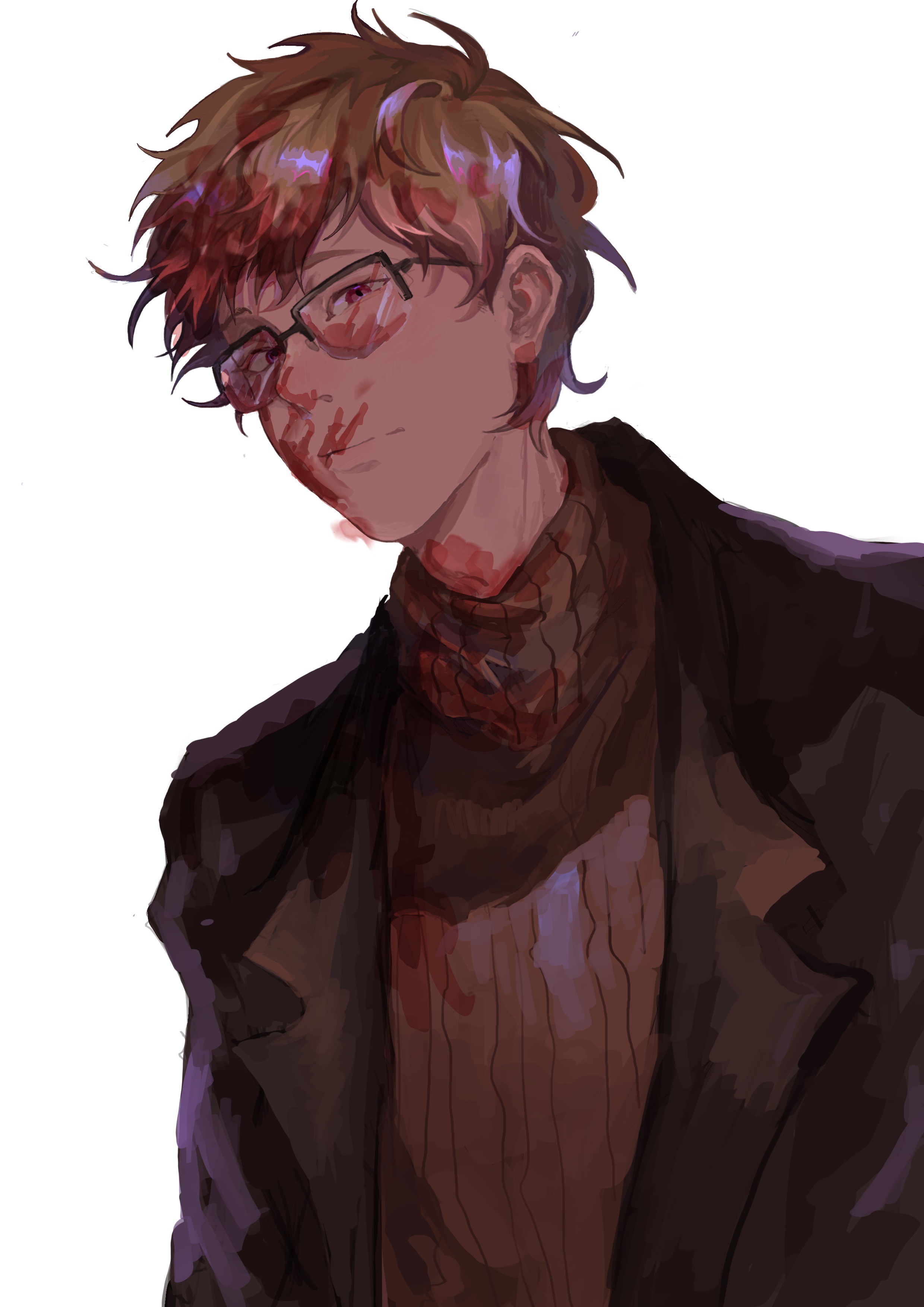 The Big ImageBoard (TBIB) - 1boy absurdres atou haruki blonde hair blood blood in hair blood on ...