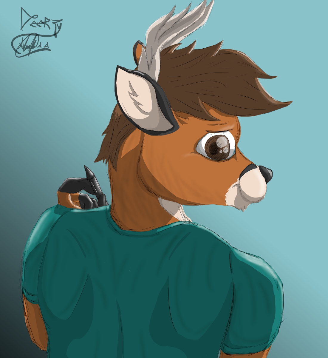The Big ImageBoard (TBIB) - anthro antlers deer deerty deerty ...