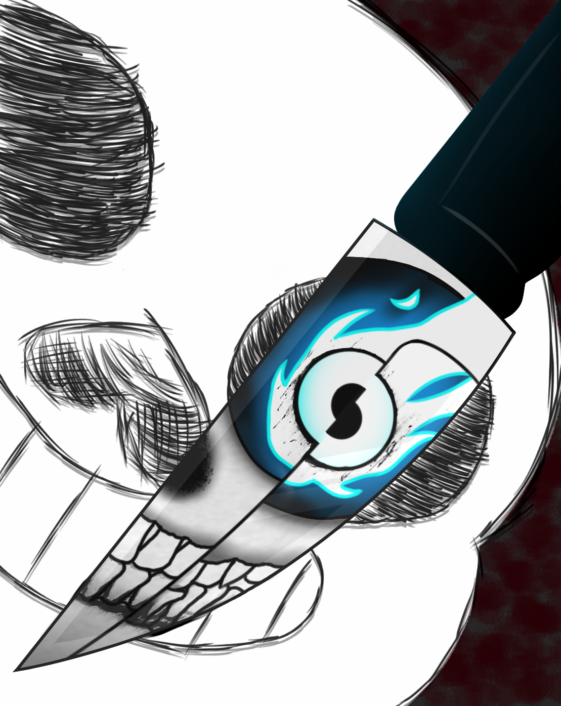 The Big ImageBoard (TBIB) - animated skeleton bone fangs knife looking ...