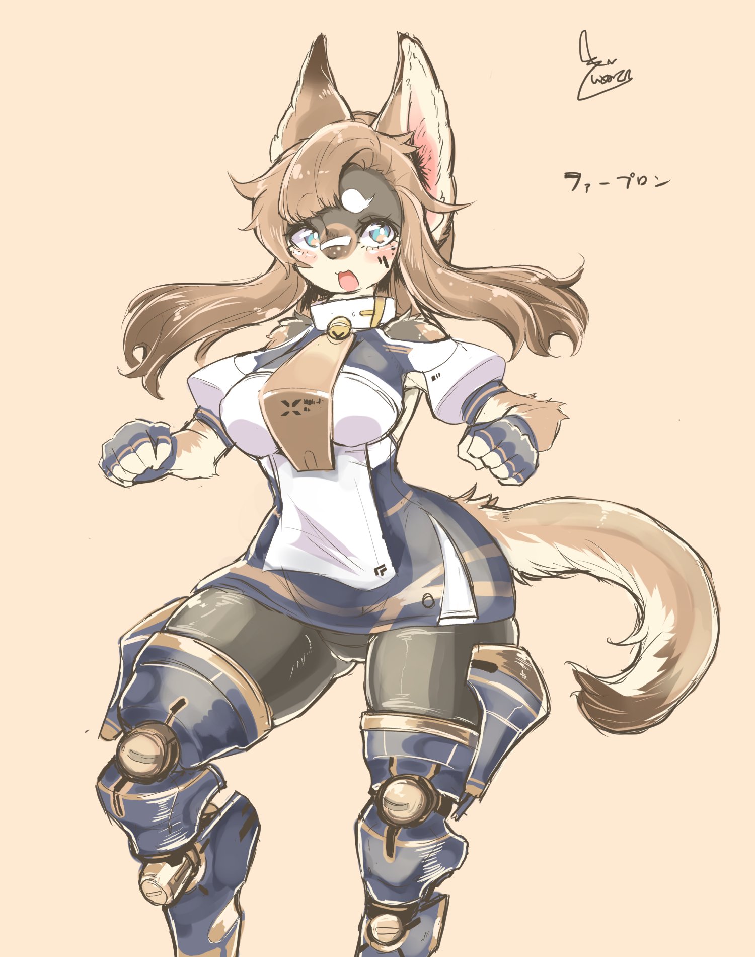 The Big ImageBoard (TBIB) - anthro camel toe canid canine clothed clothing collar female hair hi ...