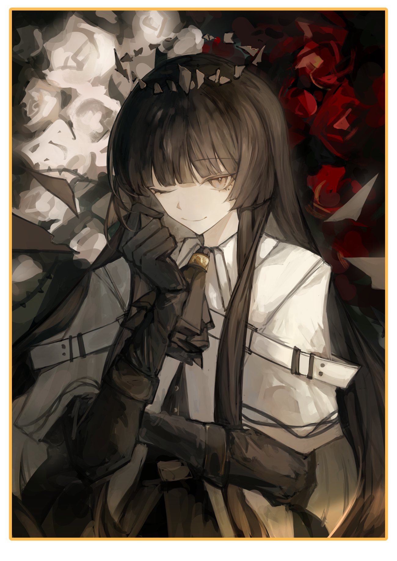 The Big Imageboard Tbib 1girl Arknights Ascot Black Ascot Black