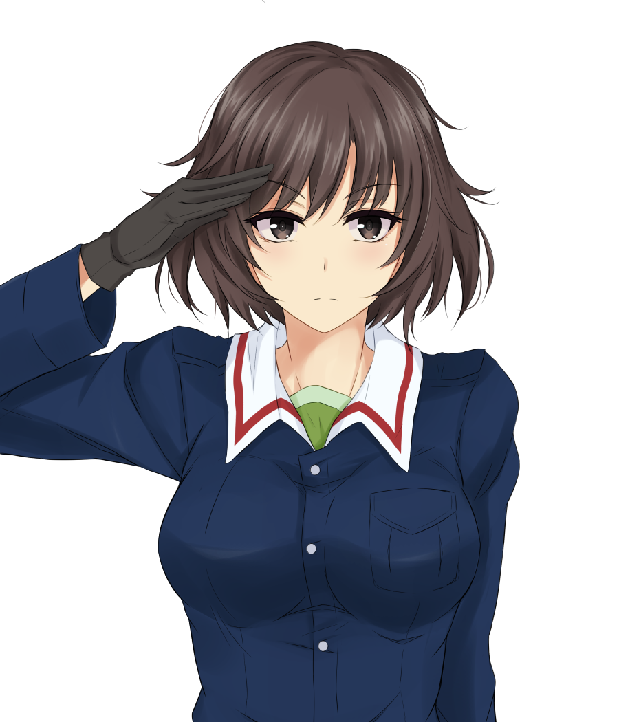 The Big Imageboard Tbib Akiyama Yukari Bangs Black Eyes Black