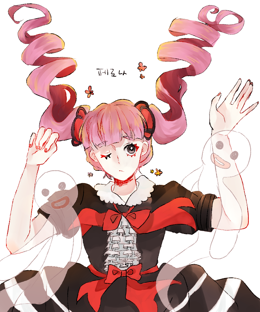 The Big ImageBoard (TBIB) - 1girl dress drill hair one piece perona pink hair solo twin drills ...