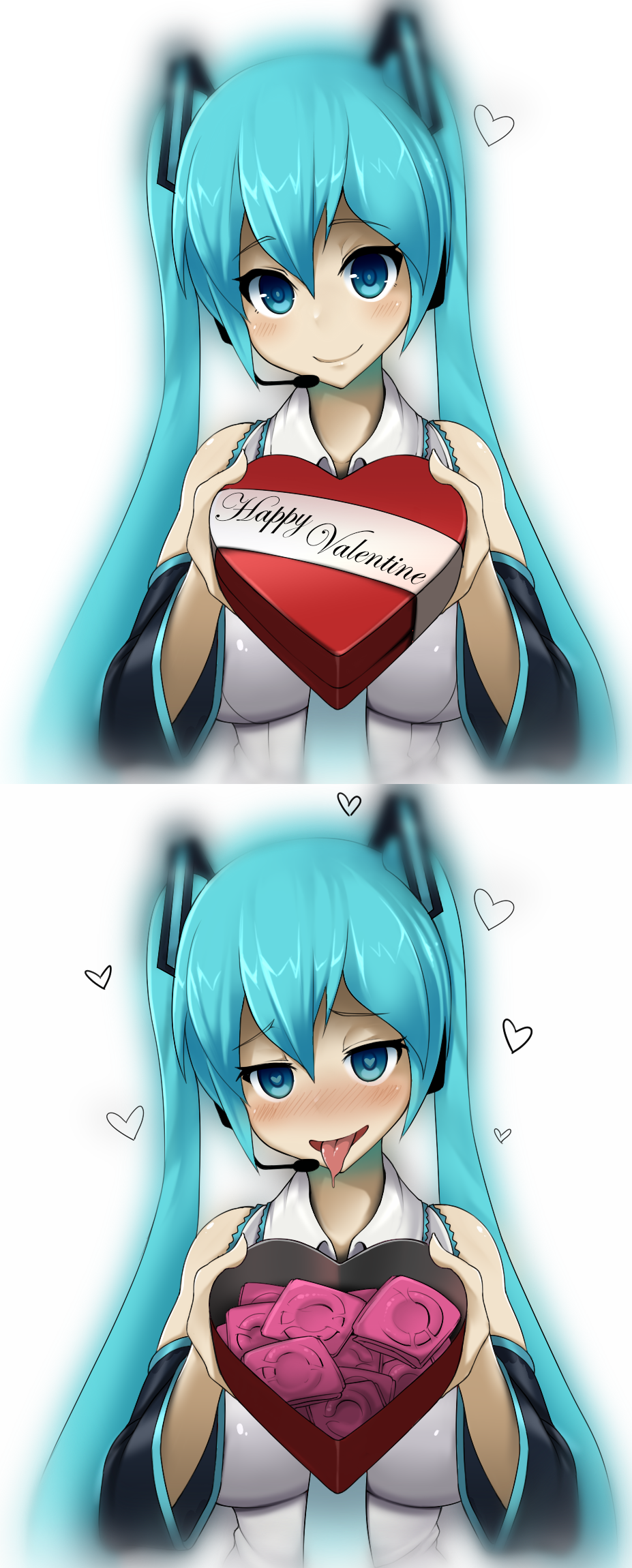 The Big ImageBoard (TBIB) - blush condom hatsune miku looking at viewer ...