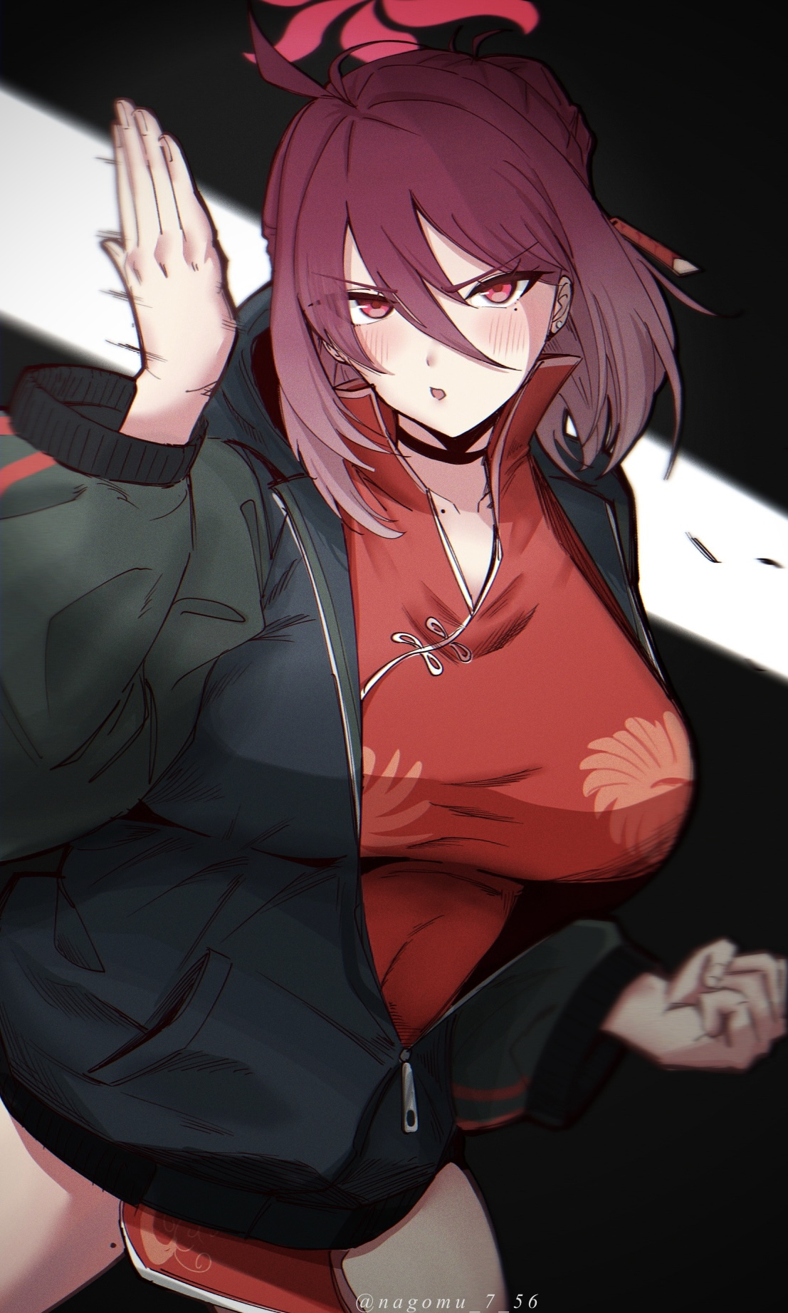 The Big Imageboard Tbib 1girl Blue Archive Blush Breasts China