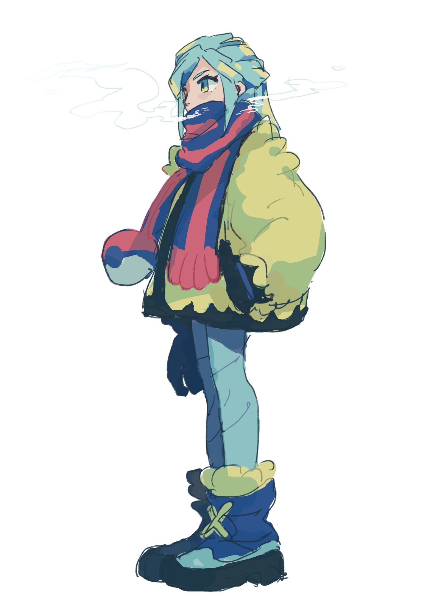 The Big ImageBoard (TBIB) - 1boy blue eyes blue footwear blue hair blue ...