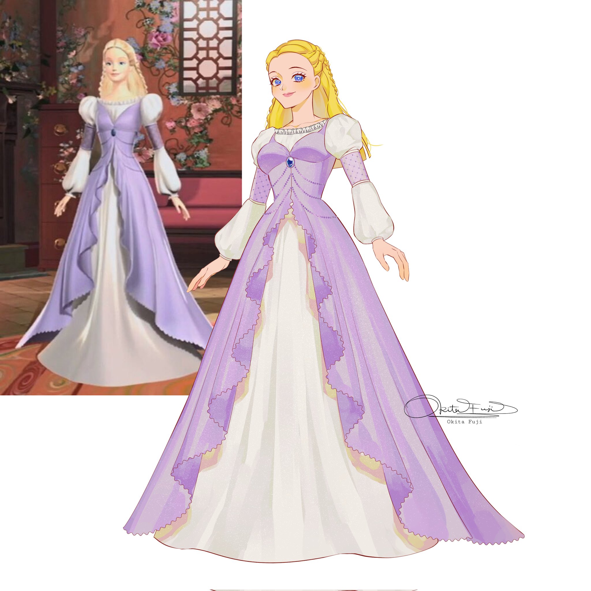 The Big ImageBoard (TBIB) - 1girl ball gown barbie as rapunzel barbie ...