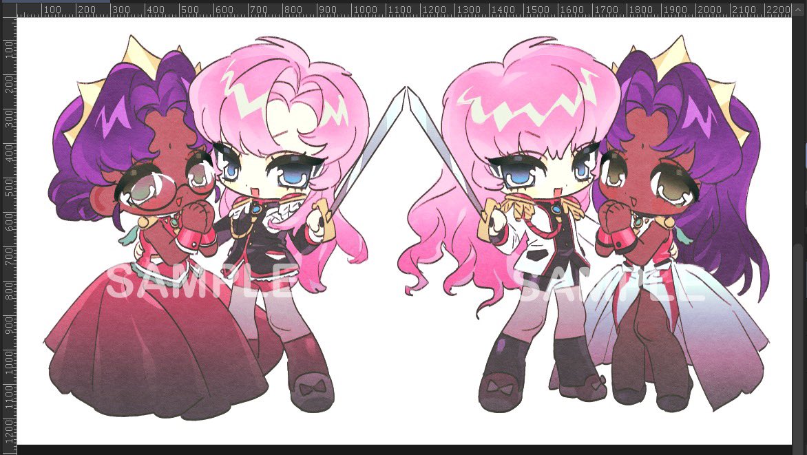 The Big ImageBoard (TBIB) - 2girls art program in frame black jacket ...