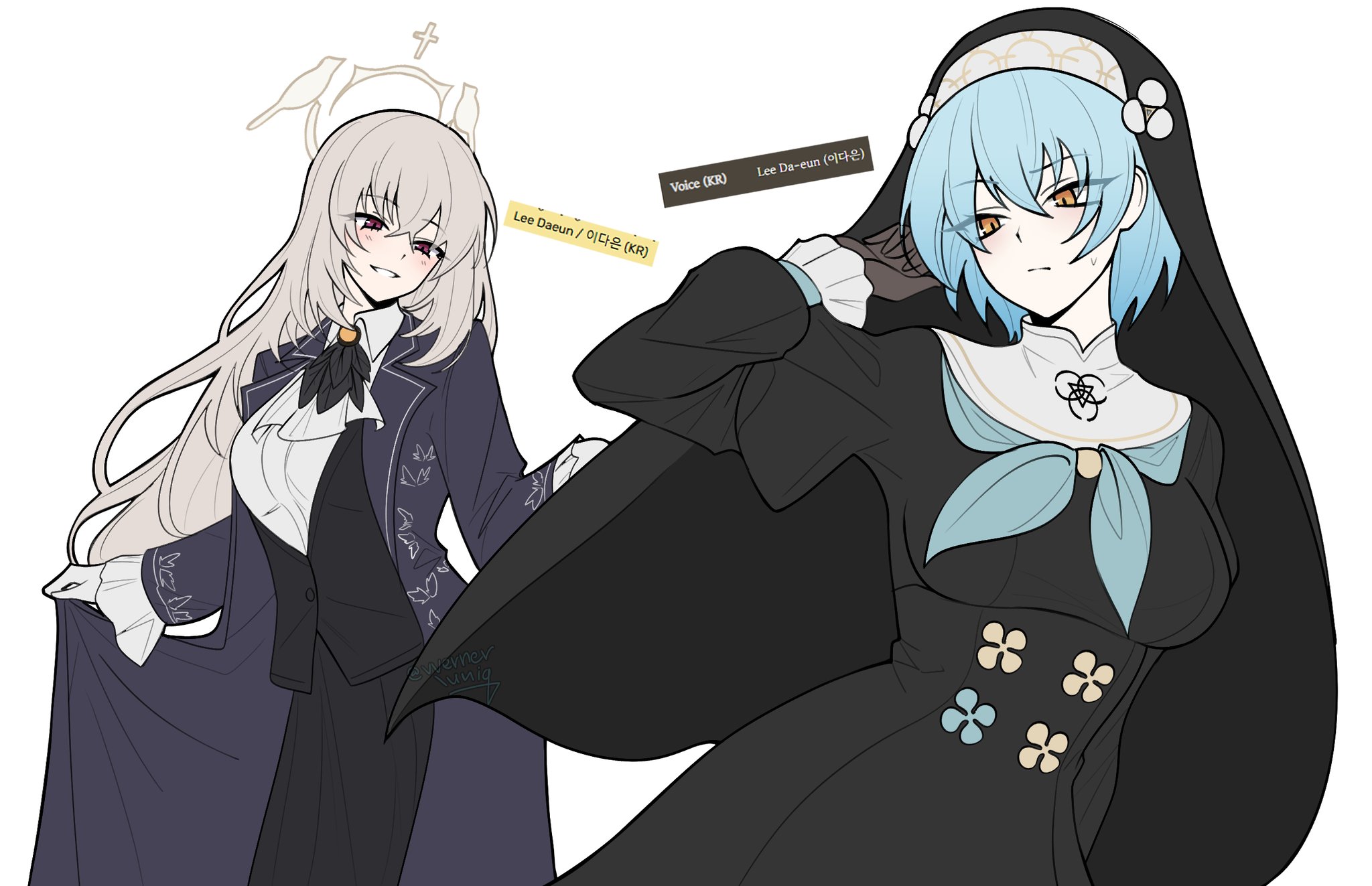 The Big ImageBoard (TBIB) - 2girls angela (project moon) angela (project moon) (cosplay) black ...