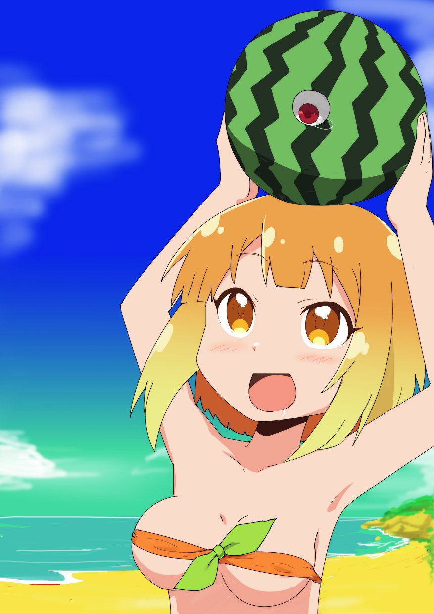 The Big Imageboard Tbib 1girl Areola Slip Areolae Armpits Beach