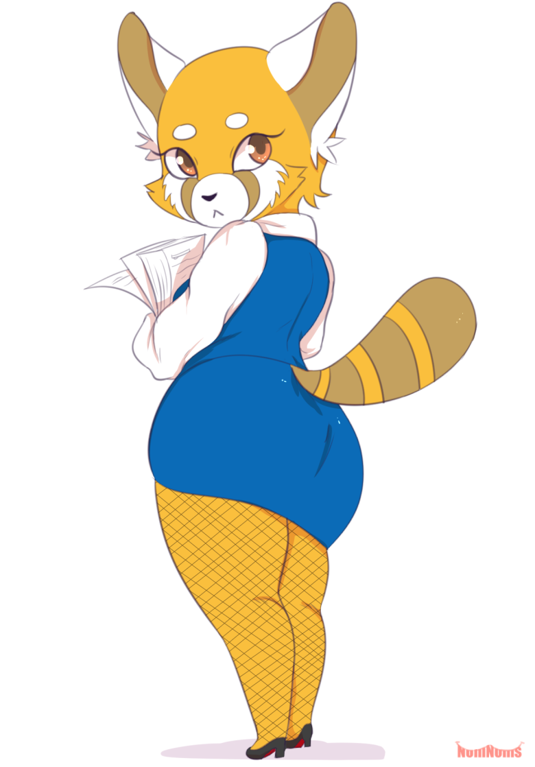 The Big ImageBoard (TBIB) - 2017 aggretsuko ailurid amber eyes anthro big butt bottomwear ...