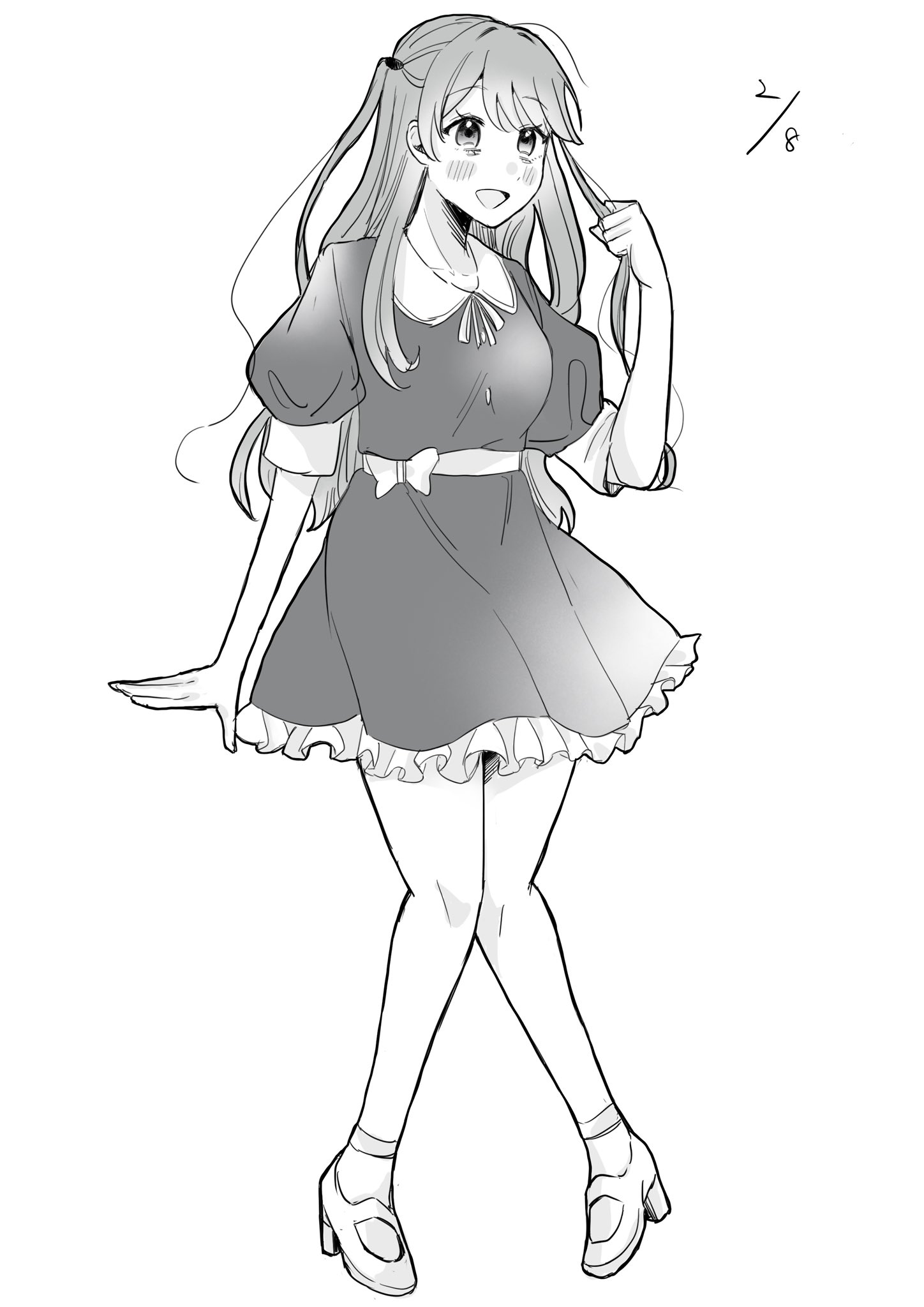 The Big ImageBoard (TBIB) - 1girl :d blush breasts collared dress dated ...