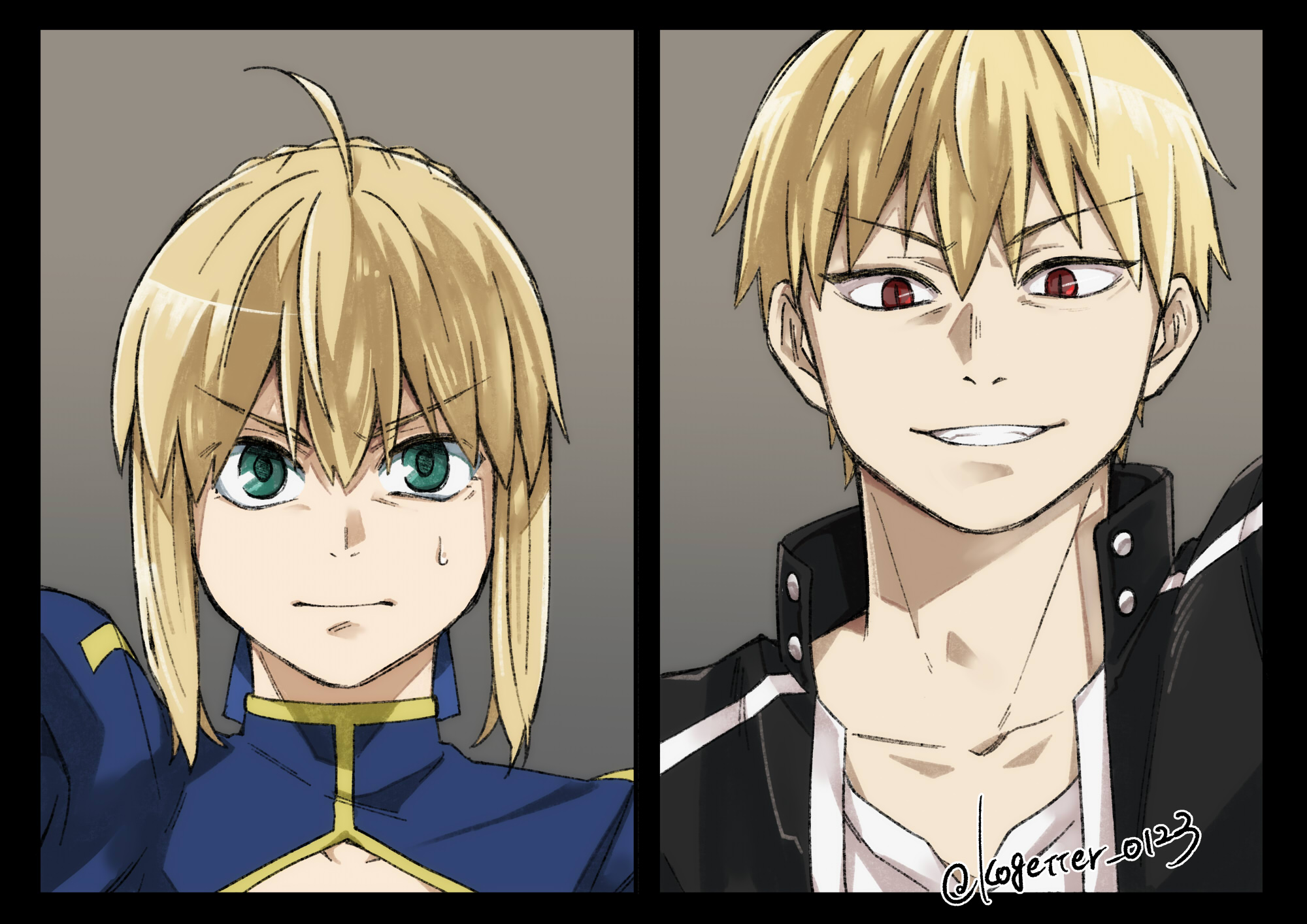 The Big ImageBoard (TBIB) - 1boy 1girl ahoge aqua eyes artoria ...